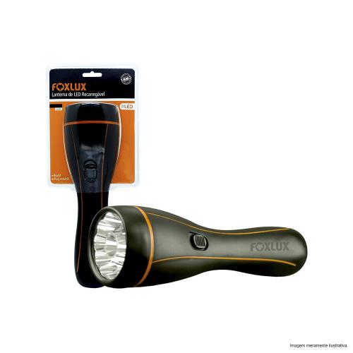 LANTERNA ABS RECARREGAVEL 5 LEDS BIVOLT FOXLUX 44.06 B